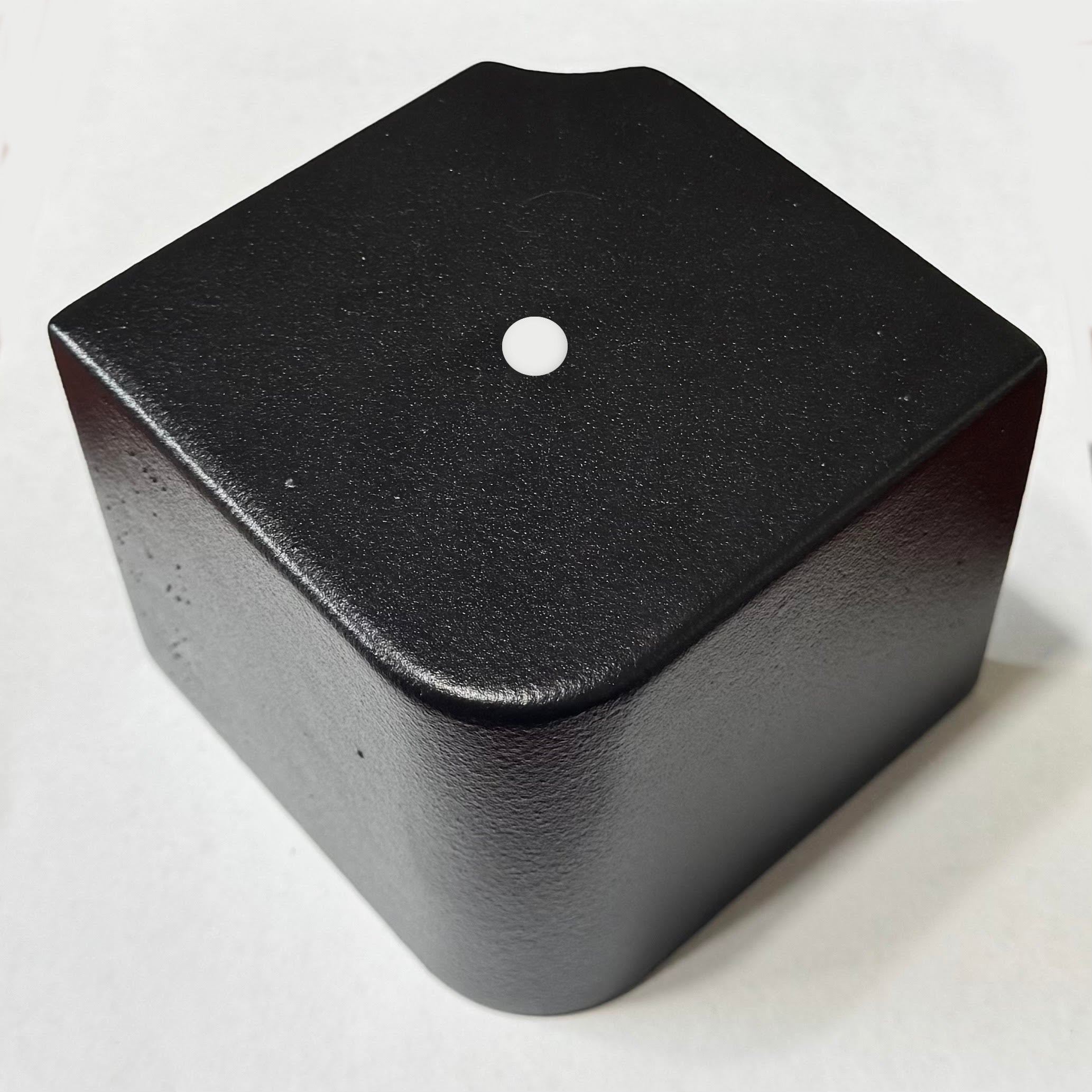 Black Square Corner Cap for Pontoon